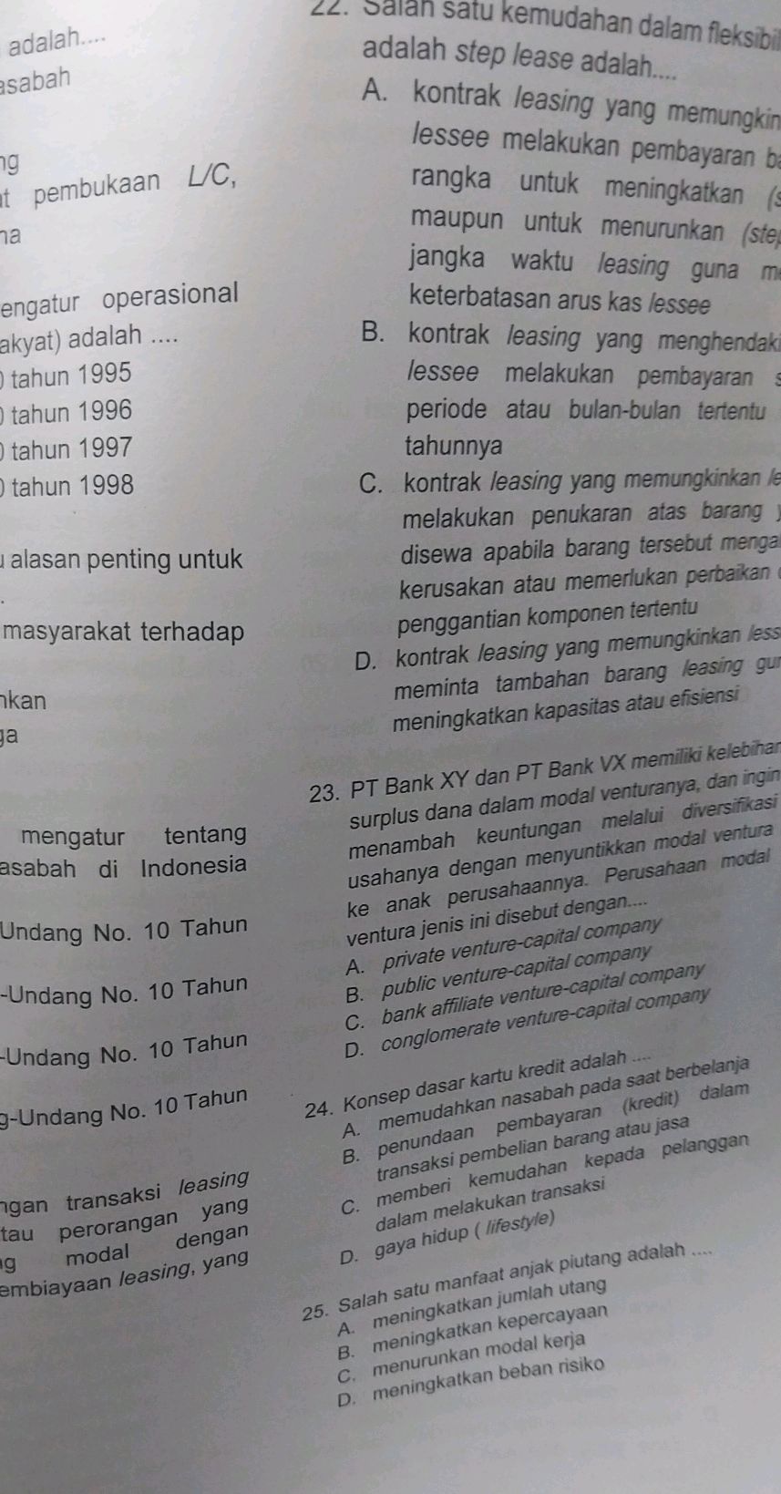 22. Salah satu kemudahan dalam fleksibilitas | StudyX