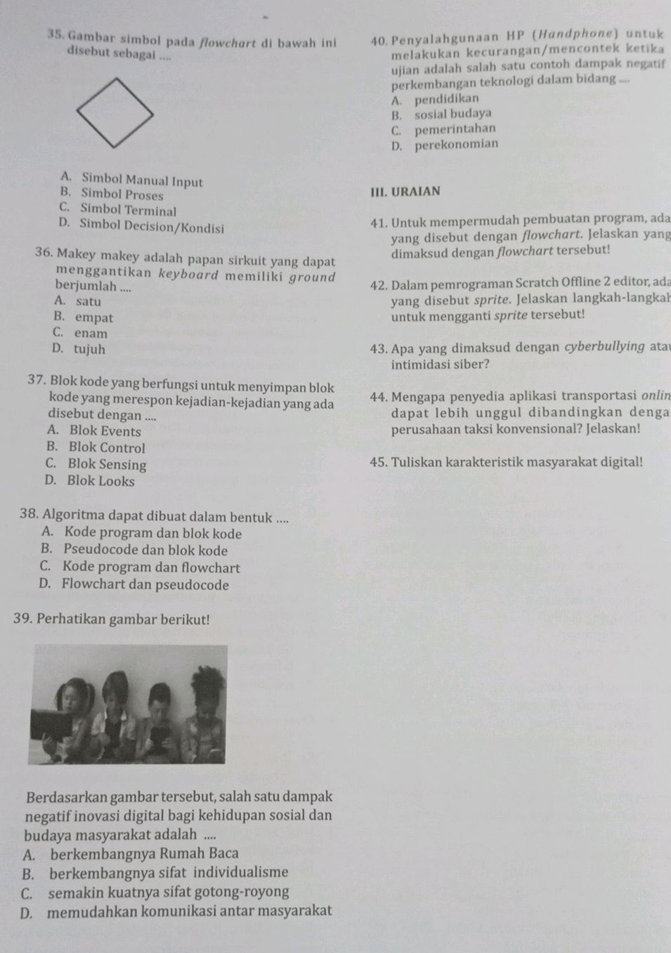 35. Gambar simbol pada flowchart di bawah | StudyX