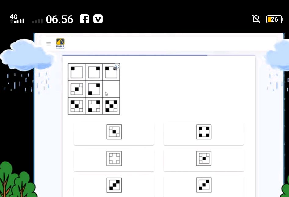 Find the missing pattern. | | | | | StudyX