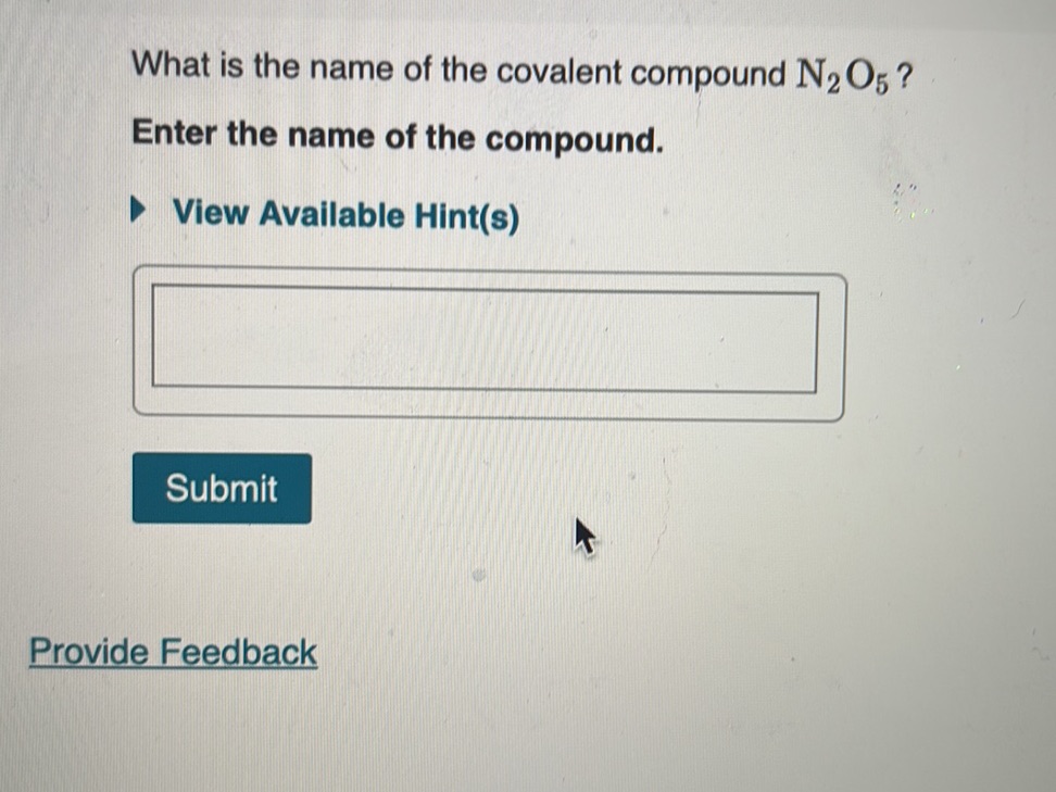 What is the name of the covalent compound | StudyX