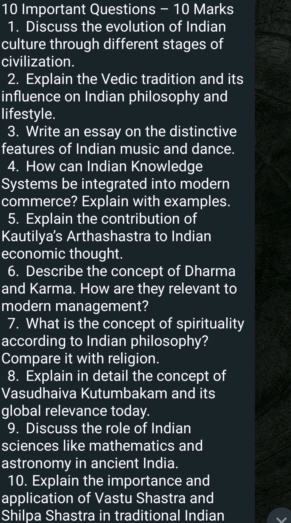 1. Discuss the evolution of Indian culture | StudyX