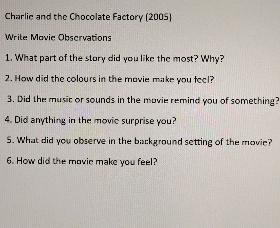 Charlie and the Chocolate Factory (2005) | StudyX