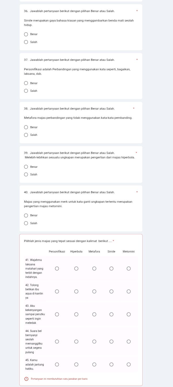 36. Jawablah pertanyaan berikut dengan | StudyX