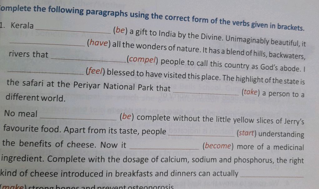 Complete the following paragraphs using the | StudyX