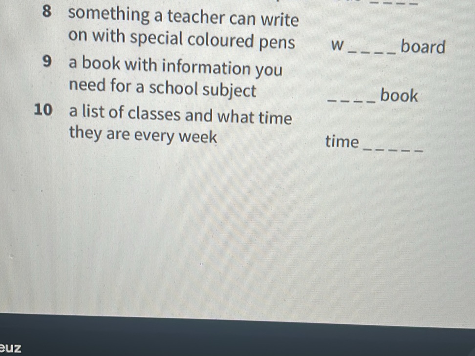 8 something a teacher can write on with | StudyX