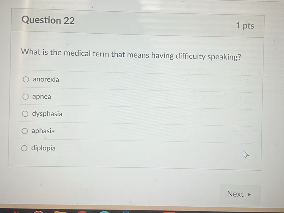 What is the medical term that means having | StudyX