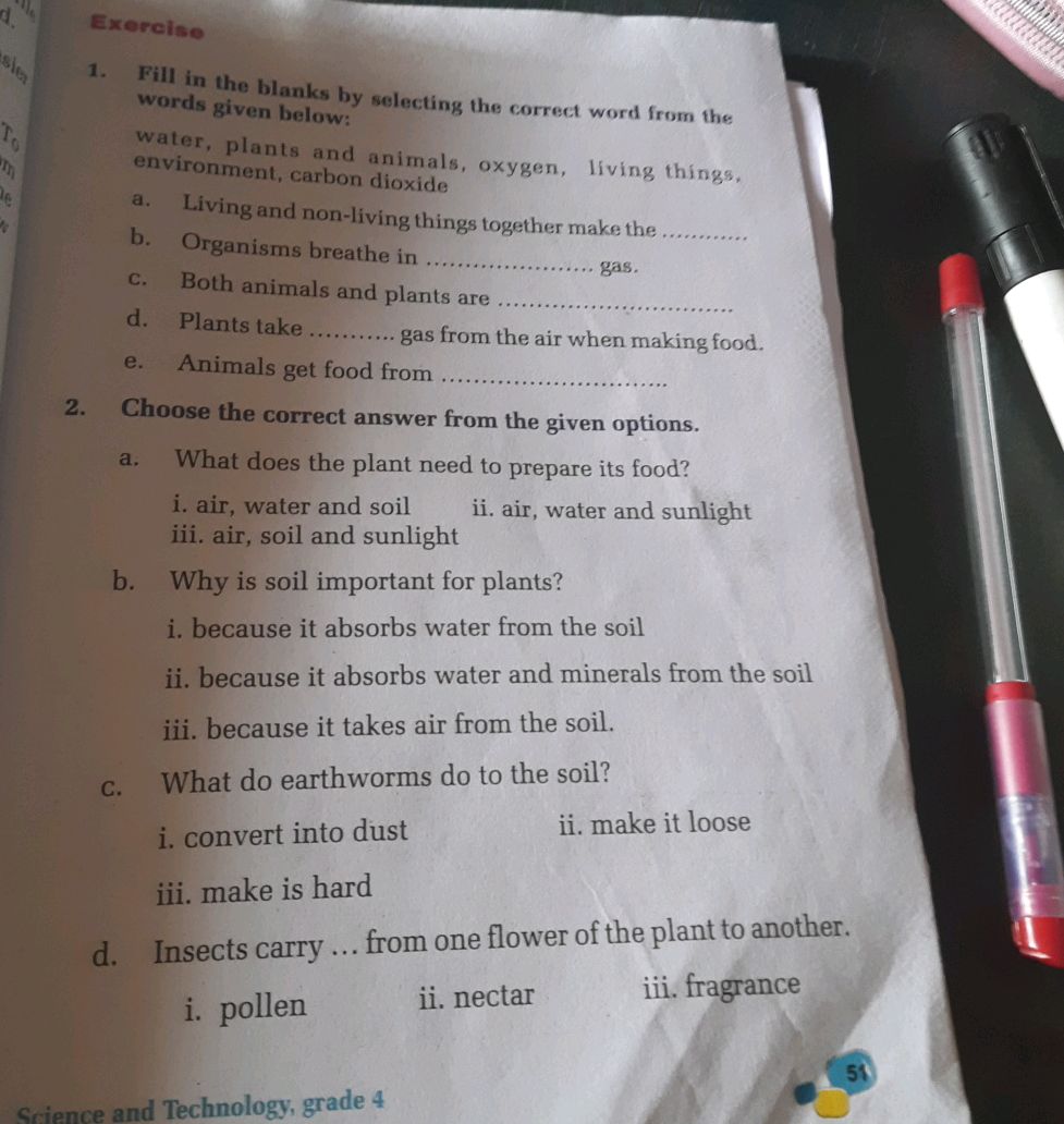 1. Fill in the blanks by selecting the | StudyX