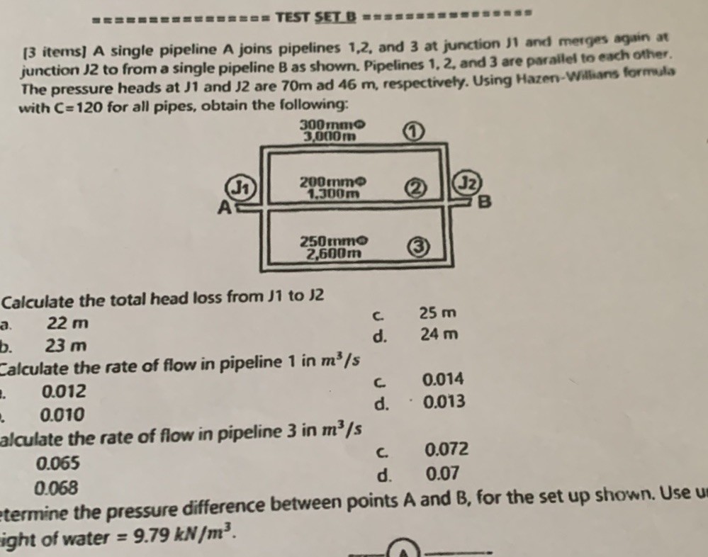 A single pipeline A joins pipelines 1, 2, | StudyX