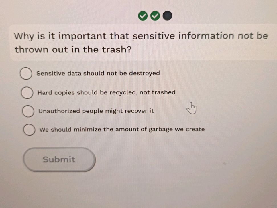 Why is it important that sensitive | StudyX