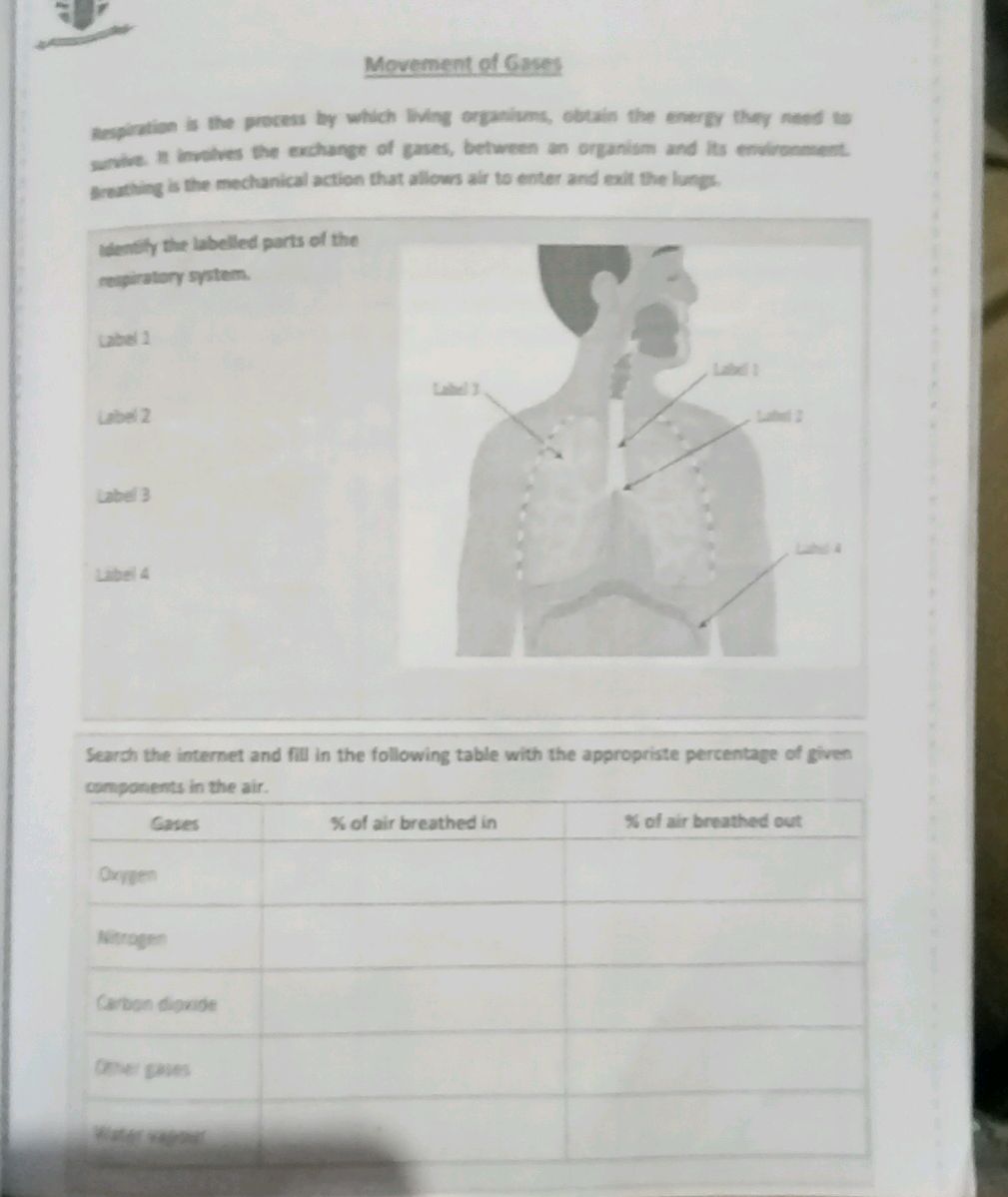 Identify the labelled parts of the | StudyX