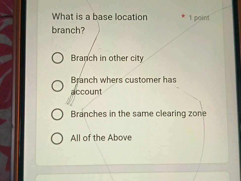 What is a base location branch? Branch in | StudyX