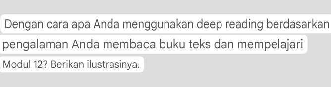 Dengan cara apa Anda menggunakan deep | StudyX