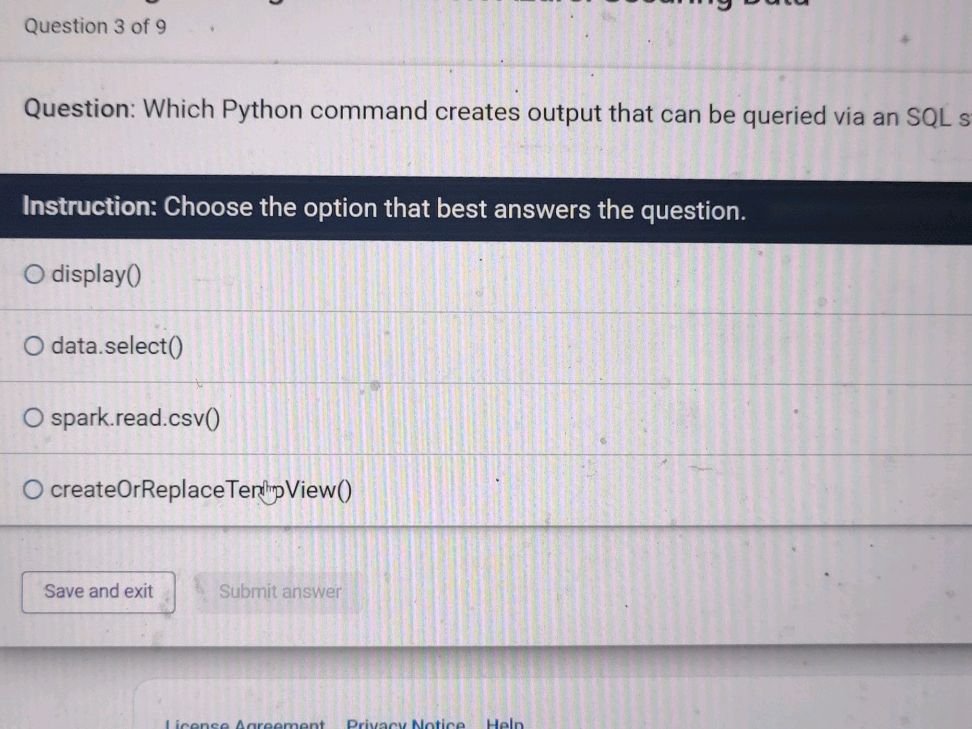 Question: Which Python command creates | StudyX