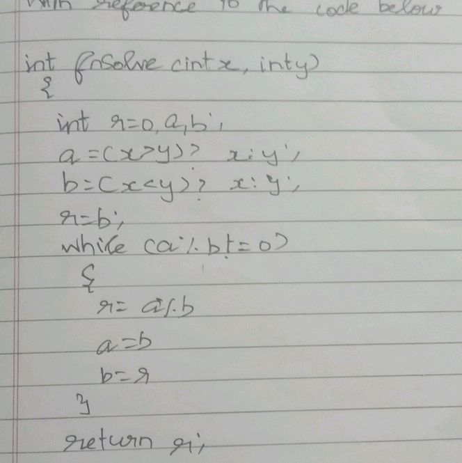 With reference to the code below ```c int | StudyX