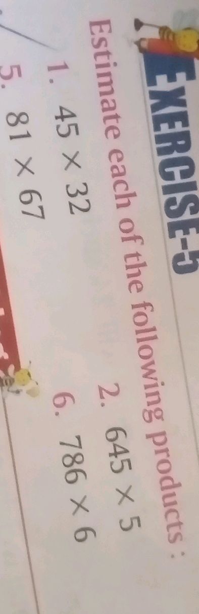 Estimate each of the following products : | StudyX