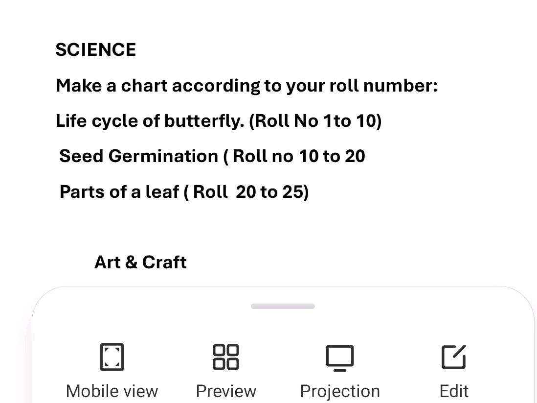 Make a chart according to your roll number: | StudyX