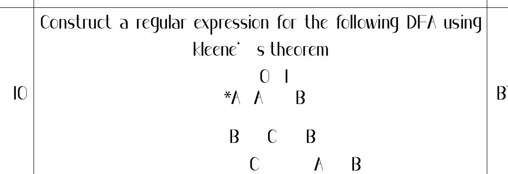 Construct a regular expression for the | StudyX