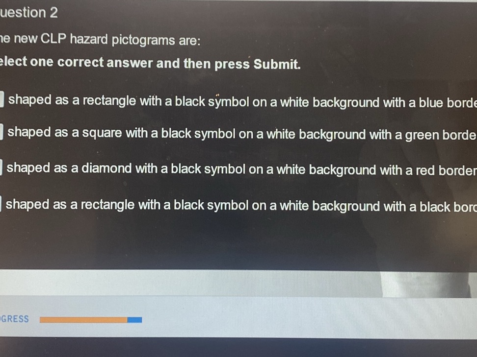 Question 2 The new CLP hazard pictograms | StudyX