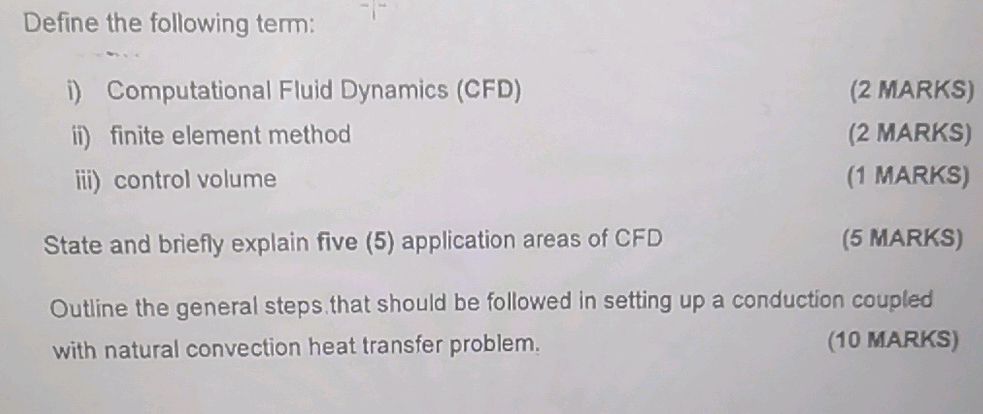 Define the following term: i) Computational | StudyX