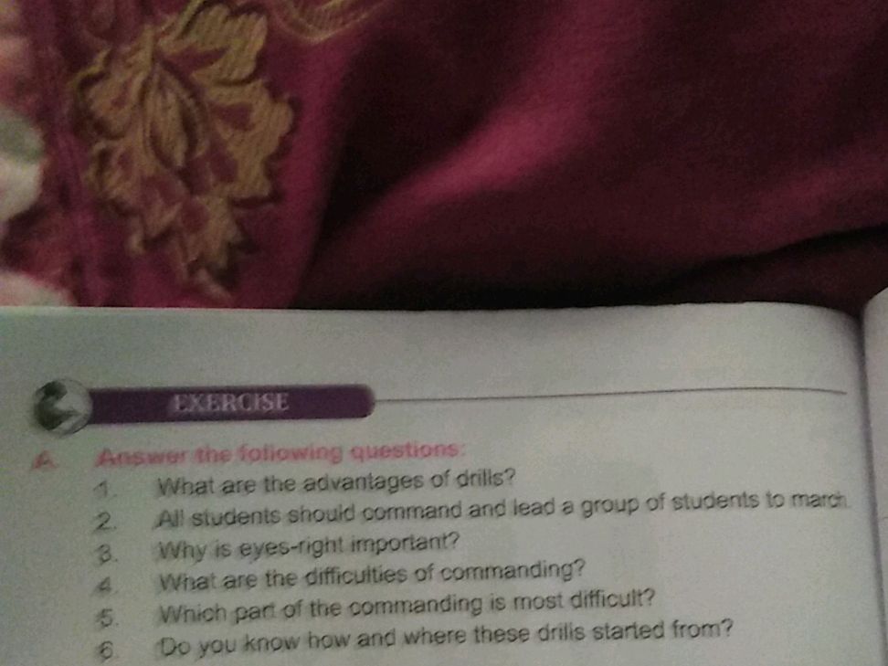 Answer the following questions: 1. What are | StudyX