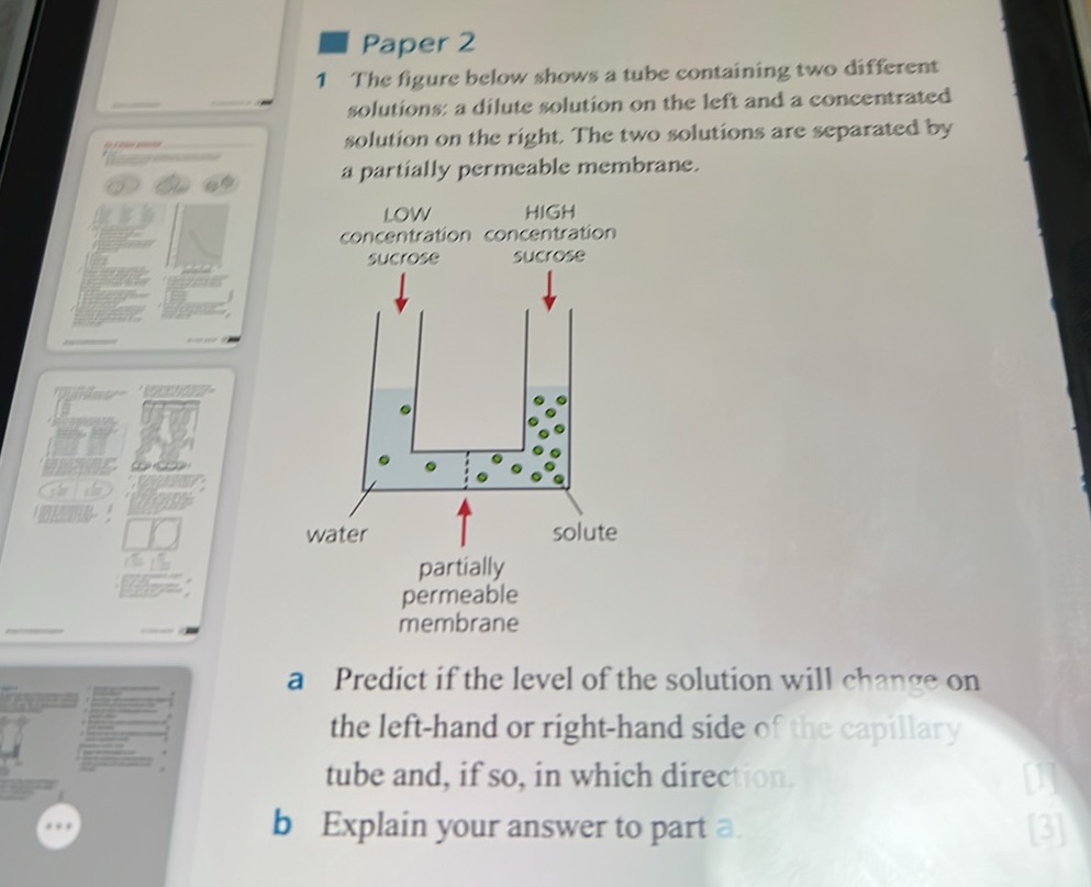 1 The figure below shows a tube containing | StudyX