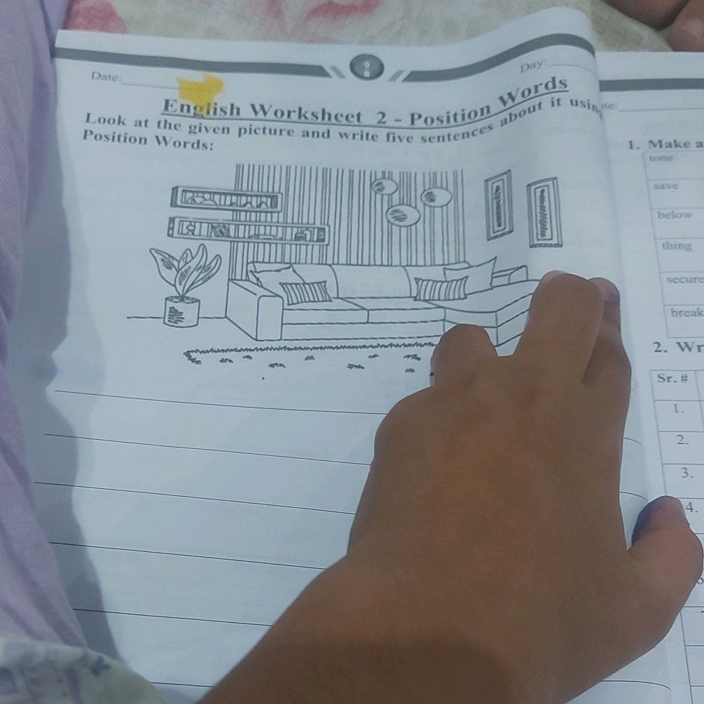 Look at the given picture and write five | StudyX