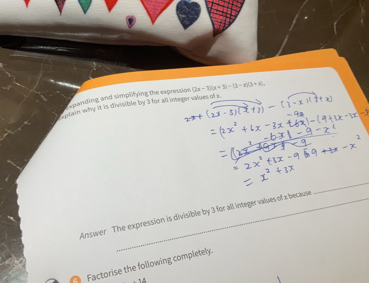 Expanding and simplifying the expression | StudyX