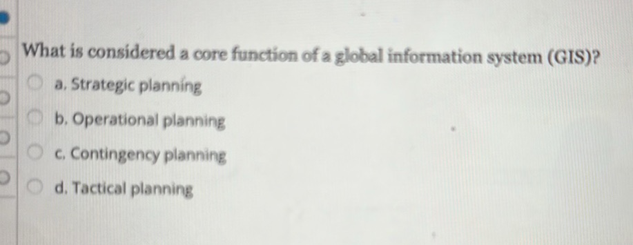What is considered a core function of a | StudyX