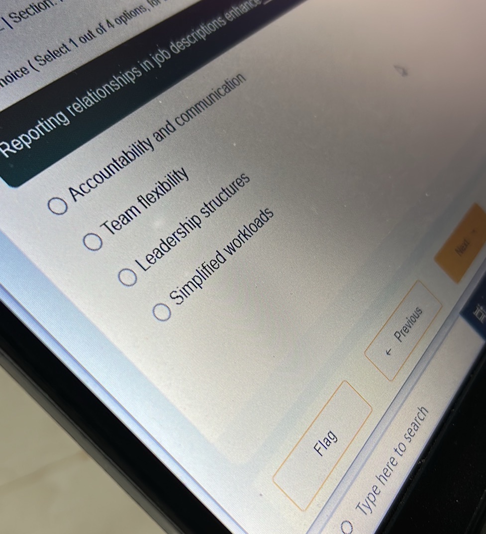 Reporting relationships in job descriptions | StudyX