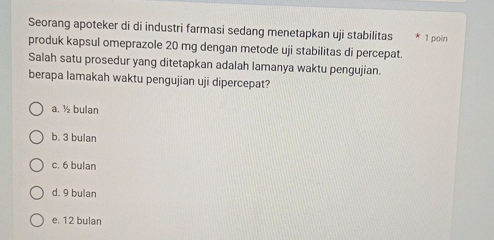 Seorang apoteker di di industri farmasi | StudyX