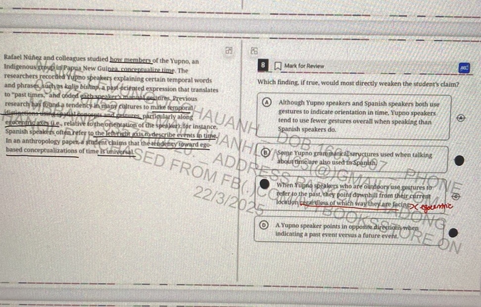 Which finding, if true, would most directly | StudyX