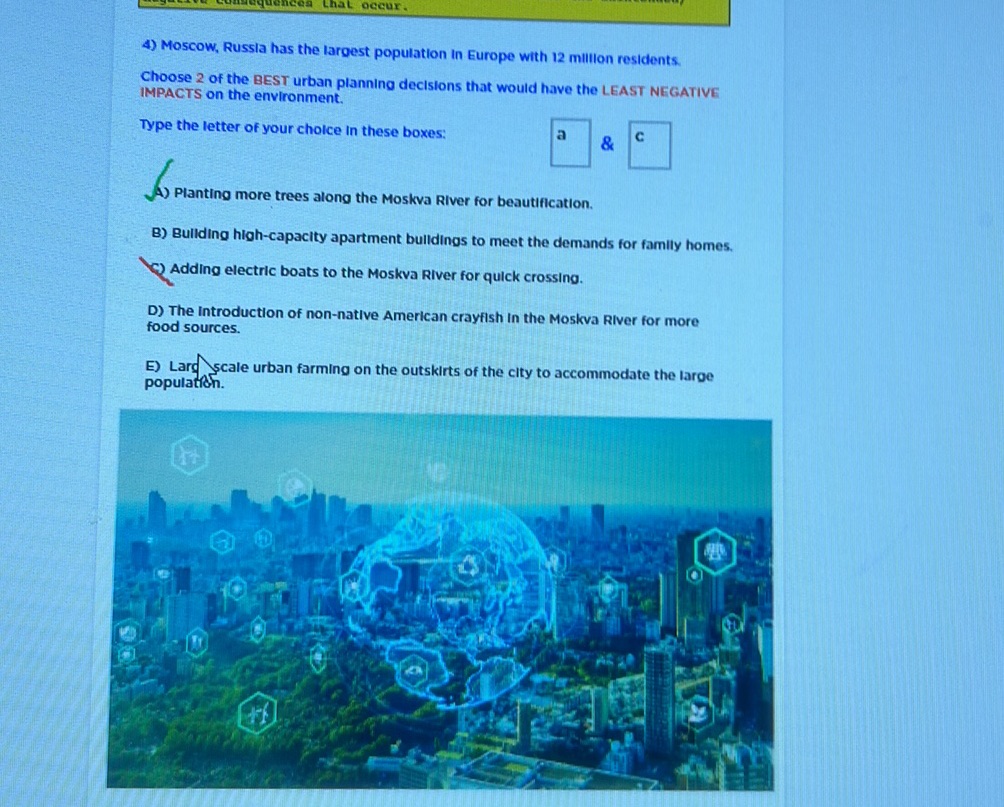 4) Moscow, Russia has the largest population | StudyX