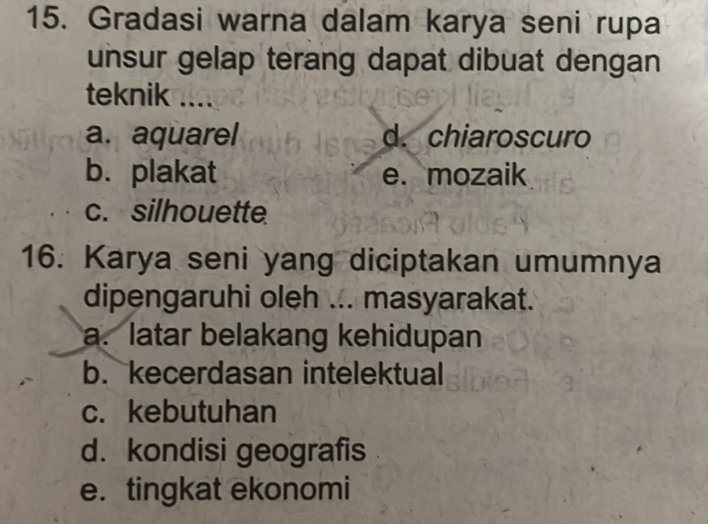 15. Gradasi warna dalam karya seni rupa | StudyX