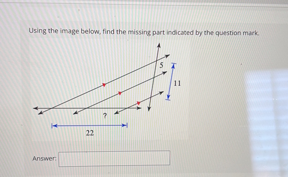 Using the image below, find the missing part | StudyX