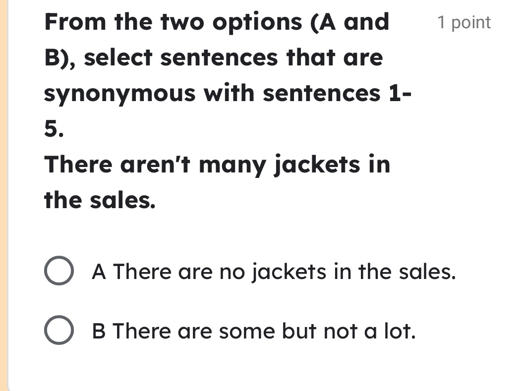 From the two options (A and B), select | StudyX
