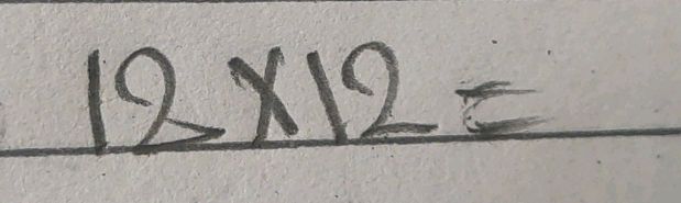 Multiplication: What is 12 x 12? | StudyX