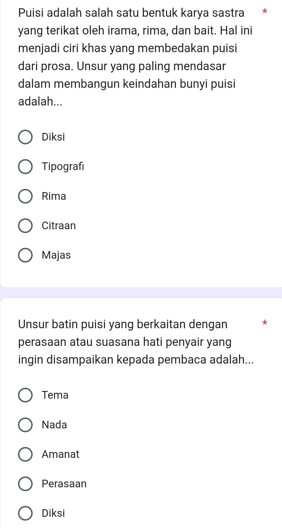 Puisi adalah salah satu bentuk karya sastra | StudyX
