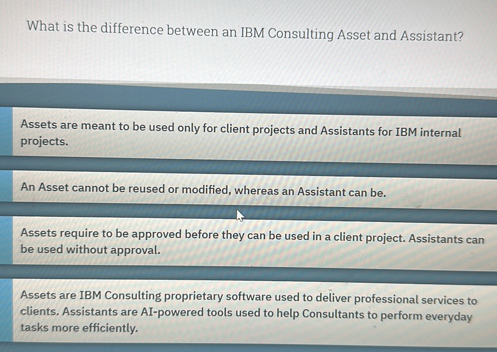 What is the difference between an IBM | StudyX