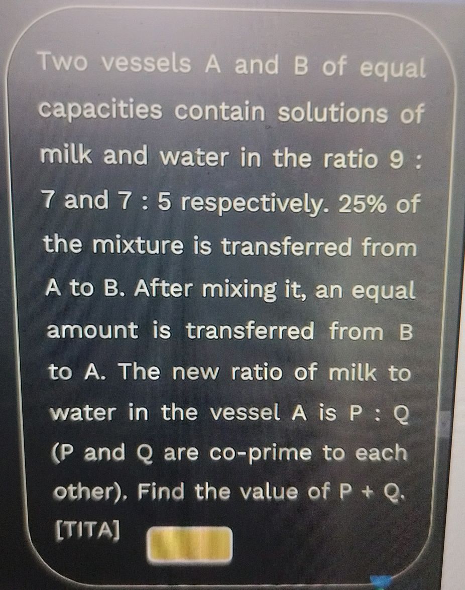 Two vessels A and B of equal capacities | StudyX