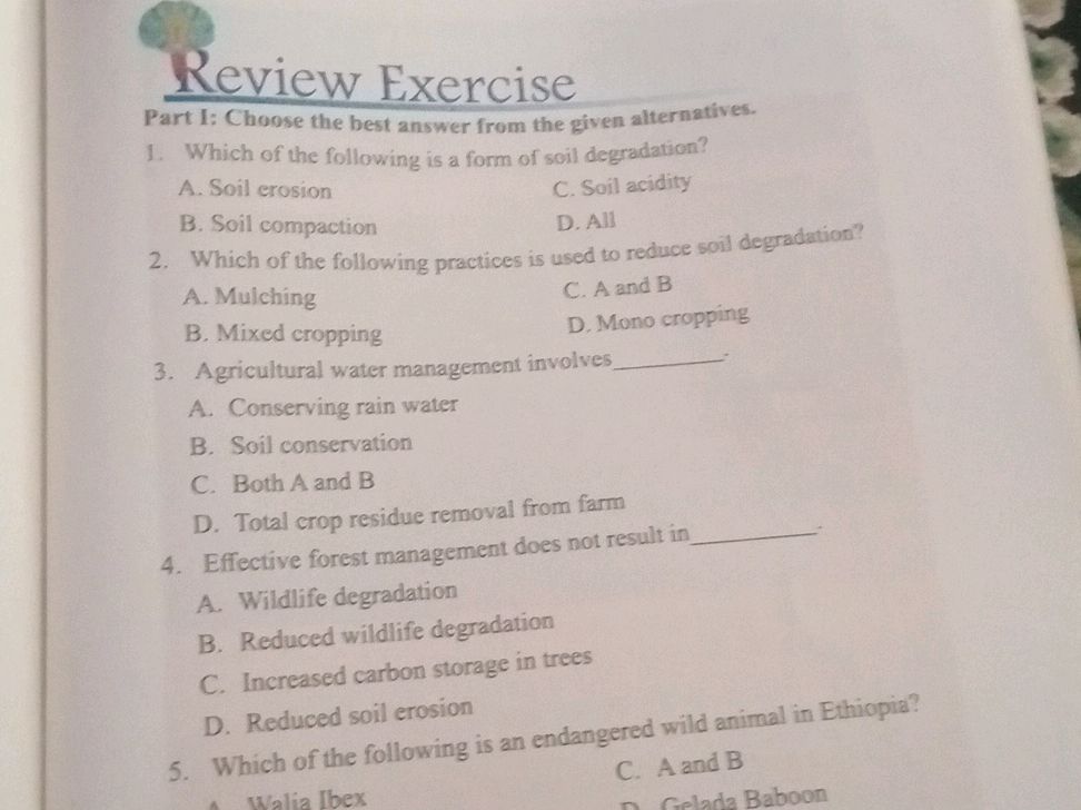 Part 1: Choose the best answer from the | StudyX