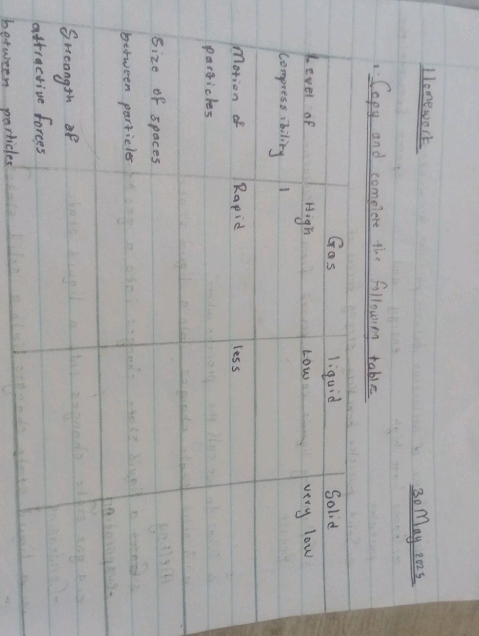 Copy and complete the following table | | StudyX