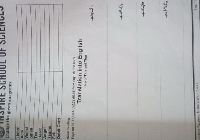 Change the given anagrams Listen Acts Weird | StudyX