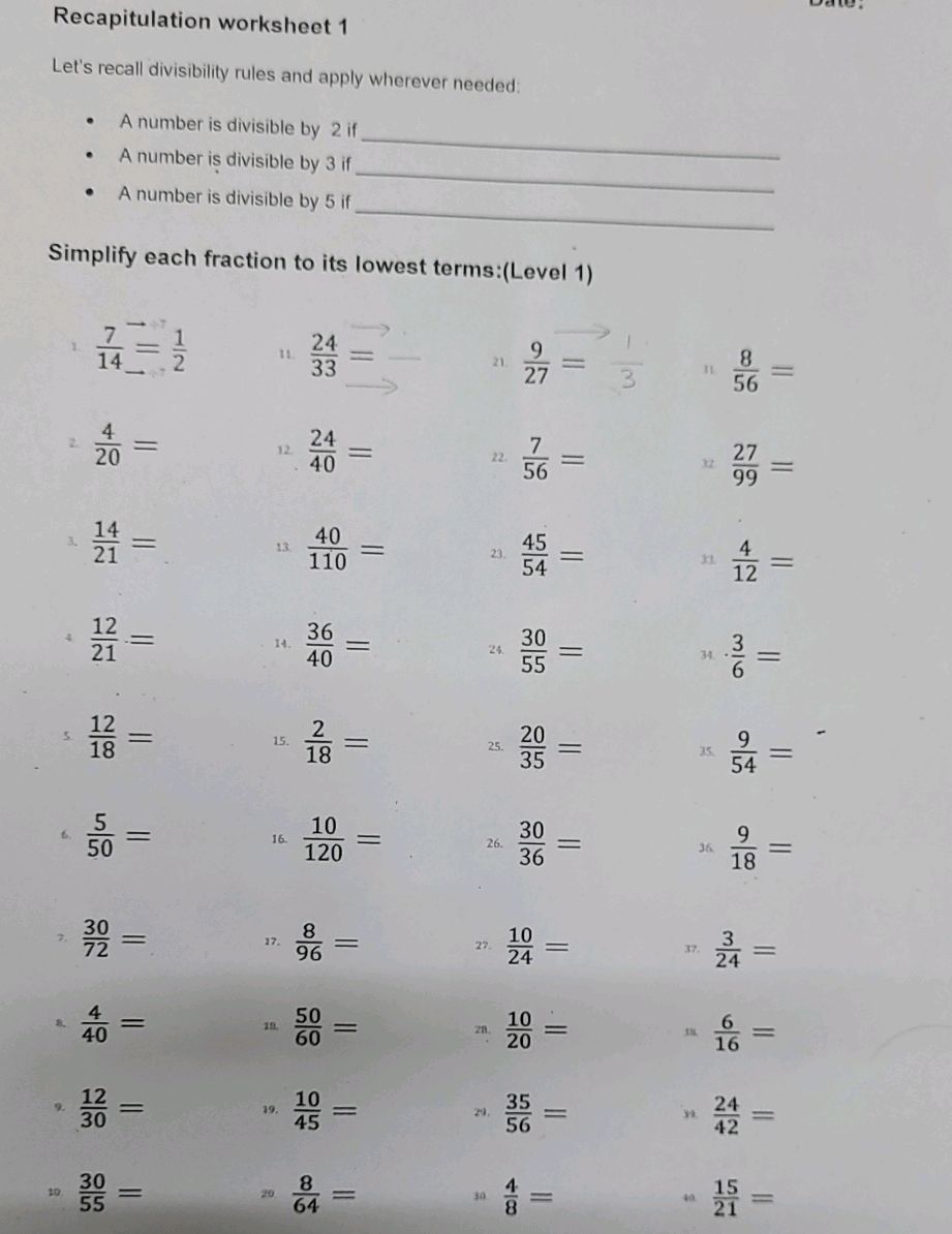 Let's recall divisibility rules and apply | StudyX