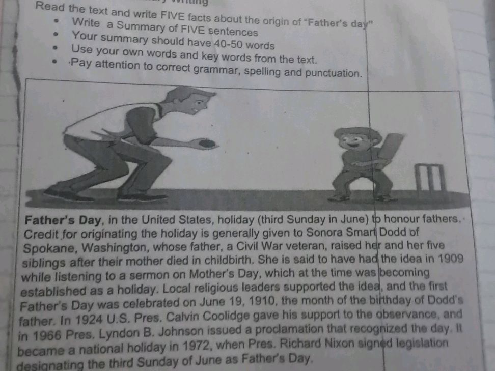 Read the text and write FIVE facts about the | StudyX