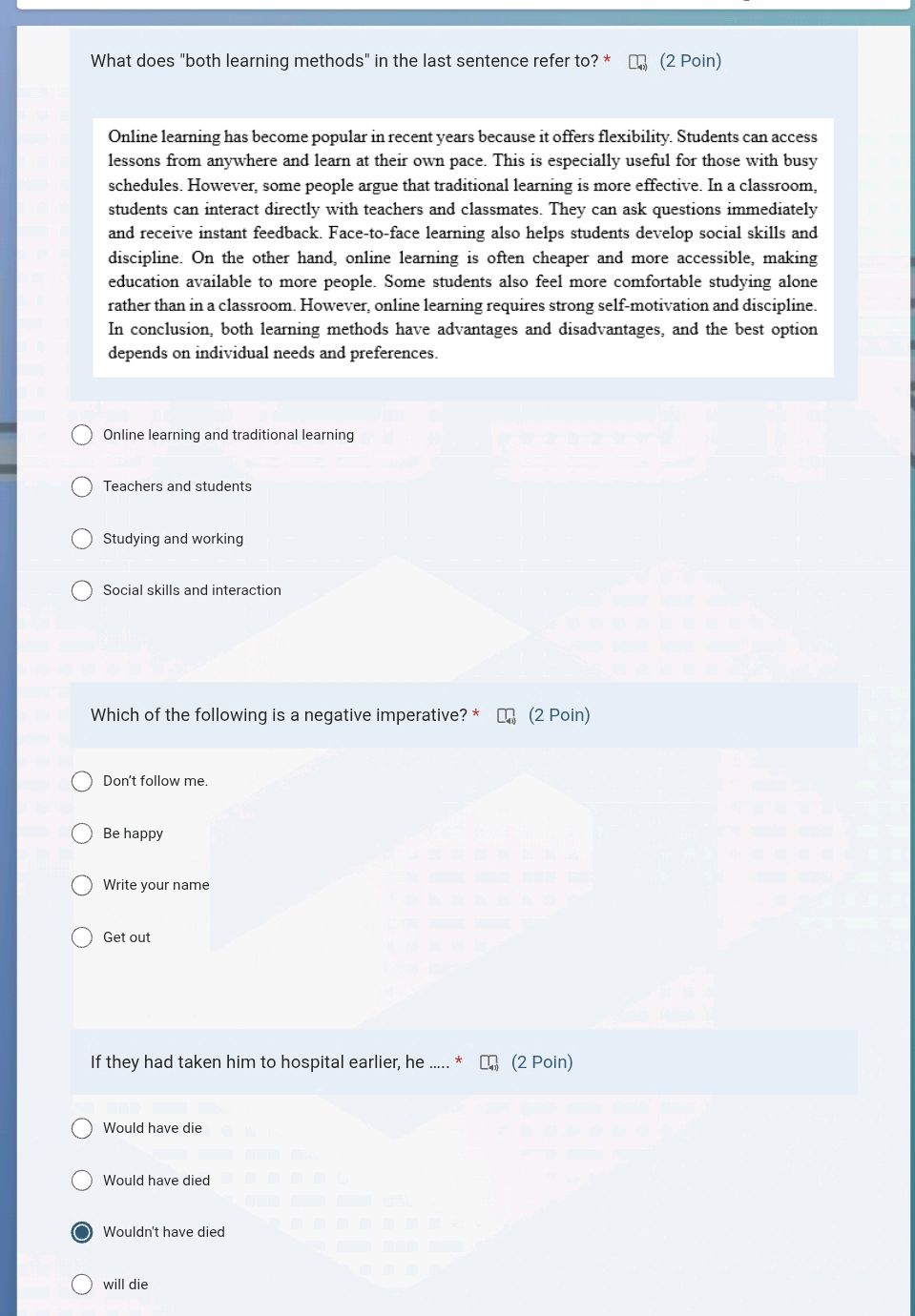 What does "both learning methods" in the | StudyX