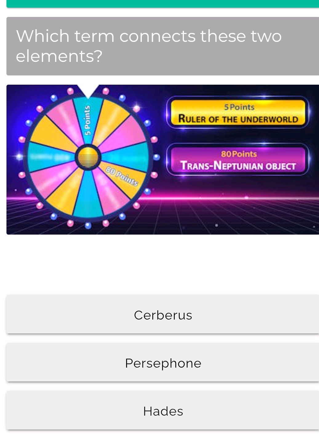 Which term connects these two elements? | StudyX