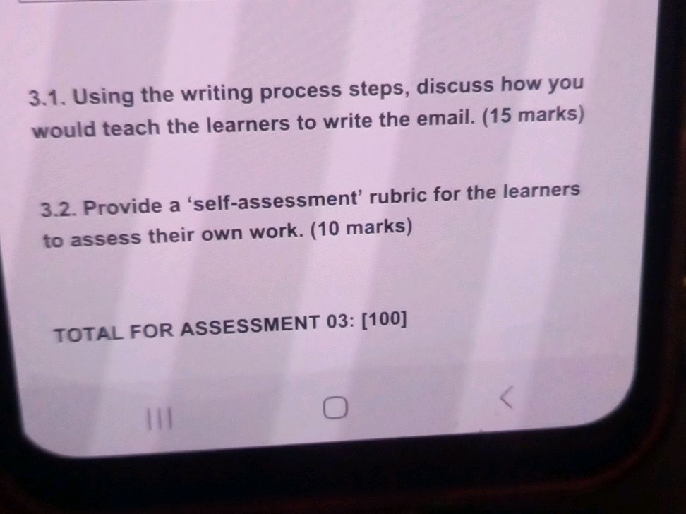 3.1. Using the writing process steps, | StudyX