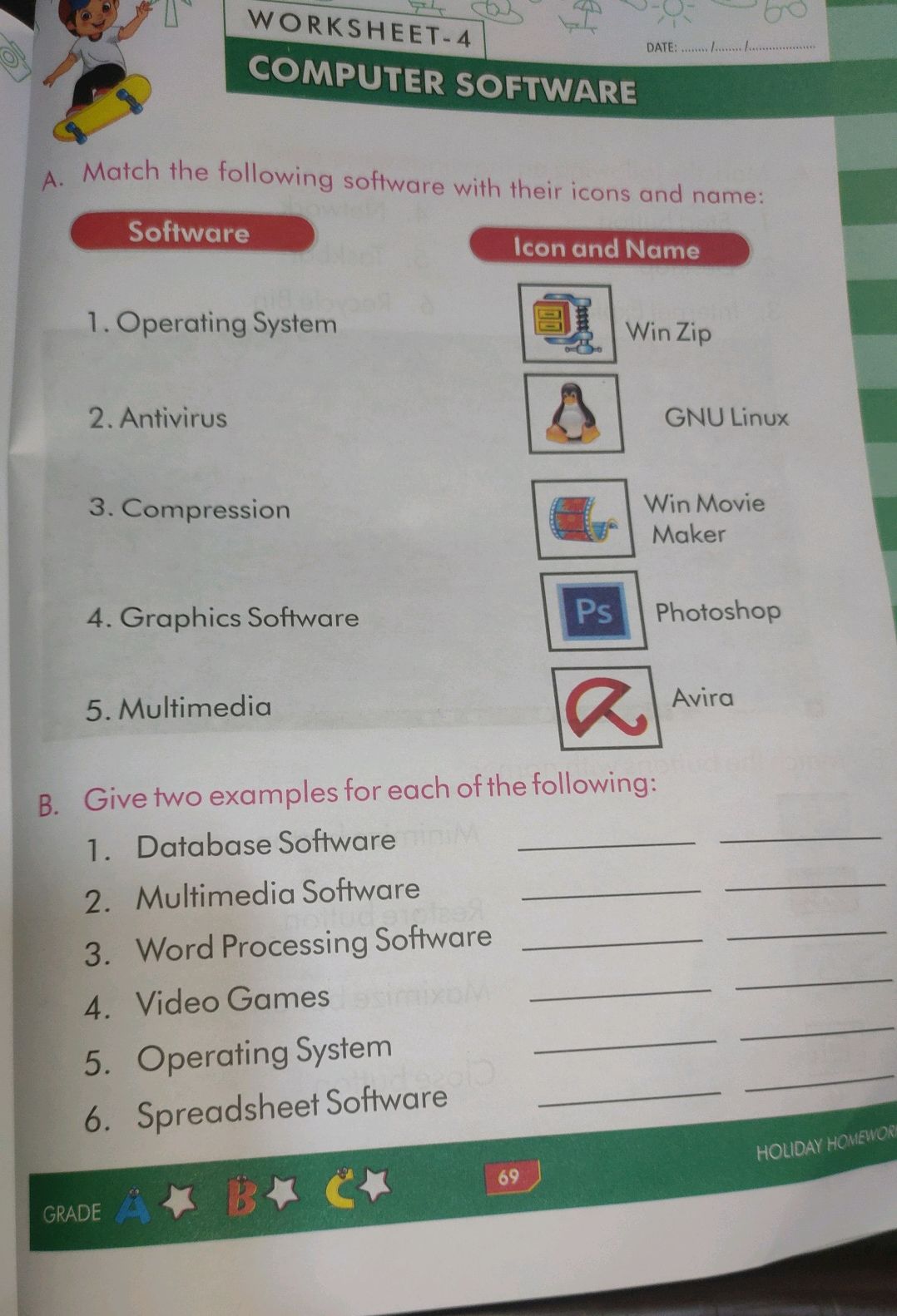 A. Match the following software with their | StudyX