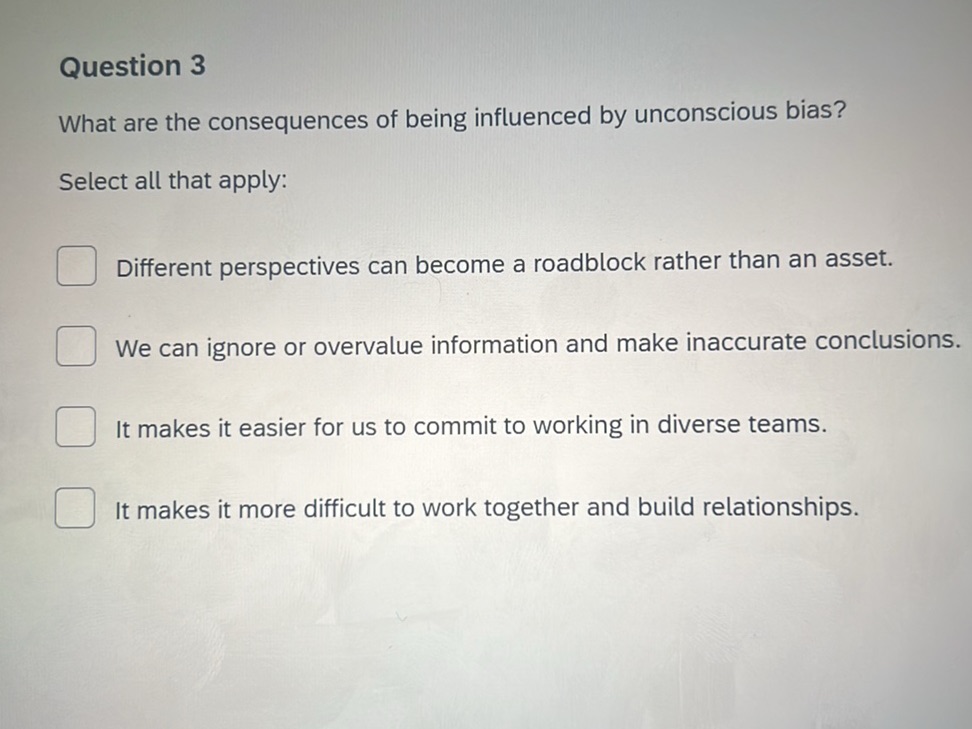Question 3 What are the consequences of | StudyX