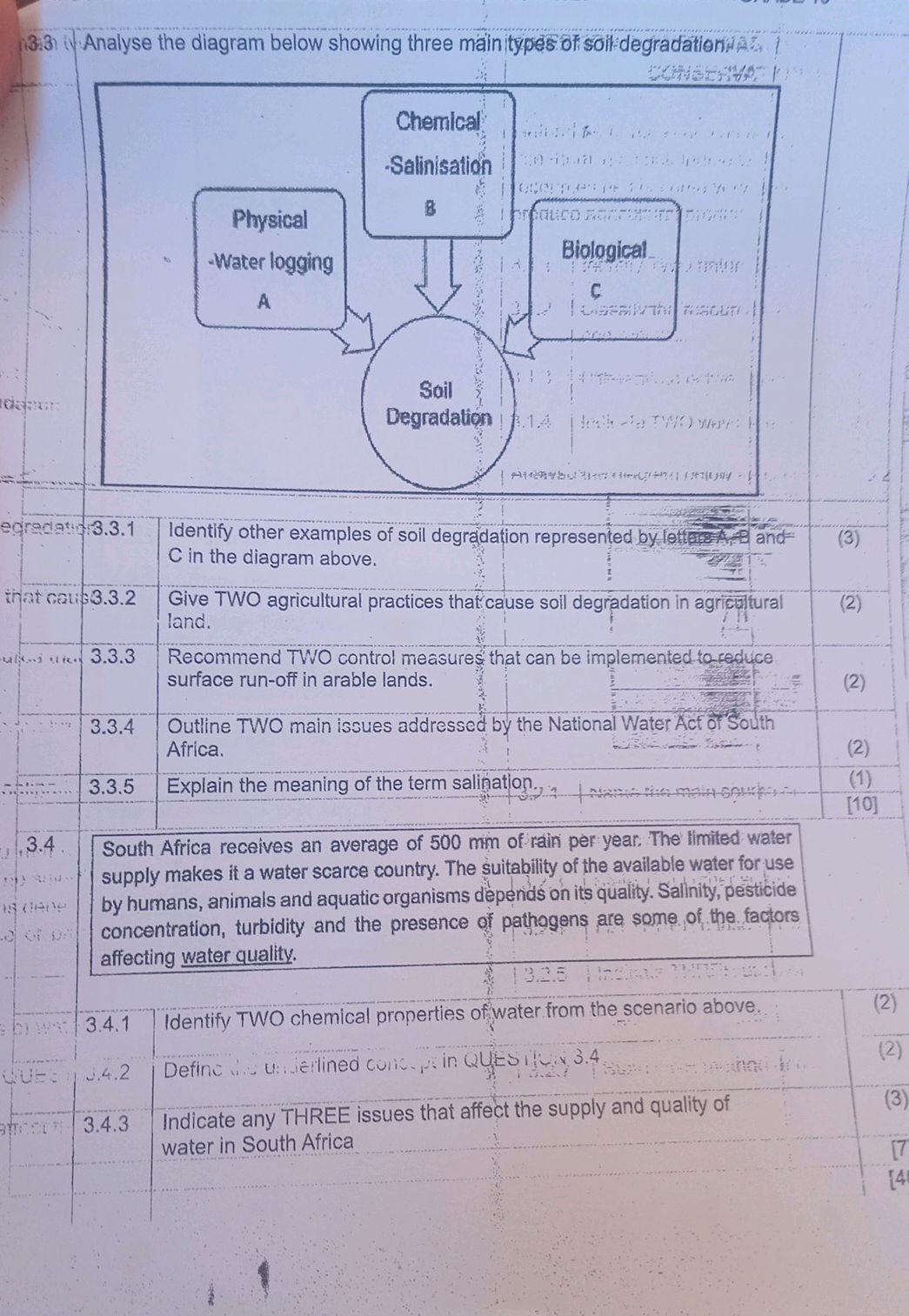 3.3.1 Analyse the diagram below showing | StudyX